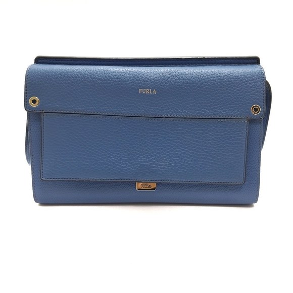 Furla | Bags | Furla Shoulder Detachable Strap Leather Shoulder Bag ...